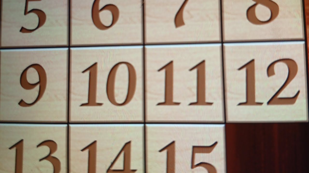 4X4 Number Riddle #Games - YouTube