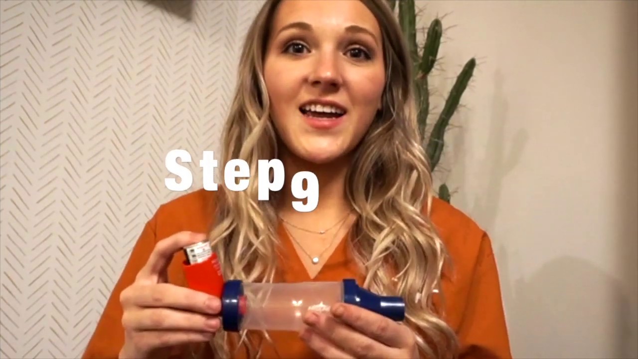 Step by Step Instruction on How to Use your Inhaler with a Spacer - YouTube