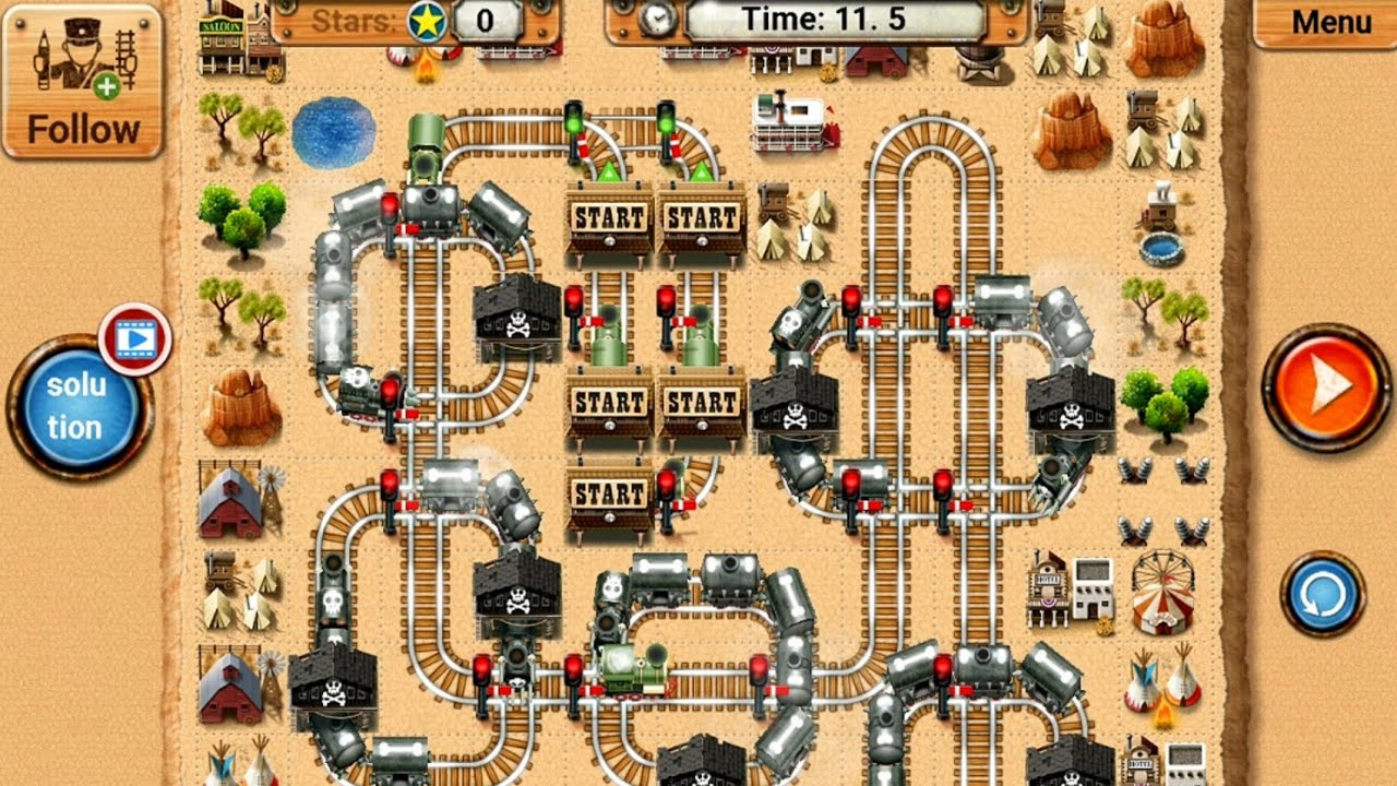 Rail Maze 2 Interesting Gameplay - Train Puzzle Game - Android Gameplay ...