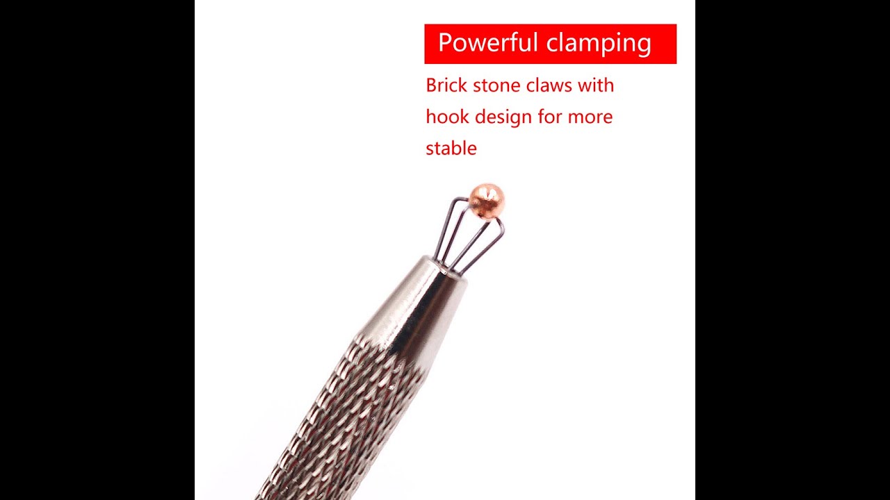 NIUPIKA Diamond Claw Pick-Up Tool with 4 Prongs Tweezers Jewelry Tools ...