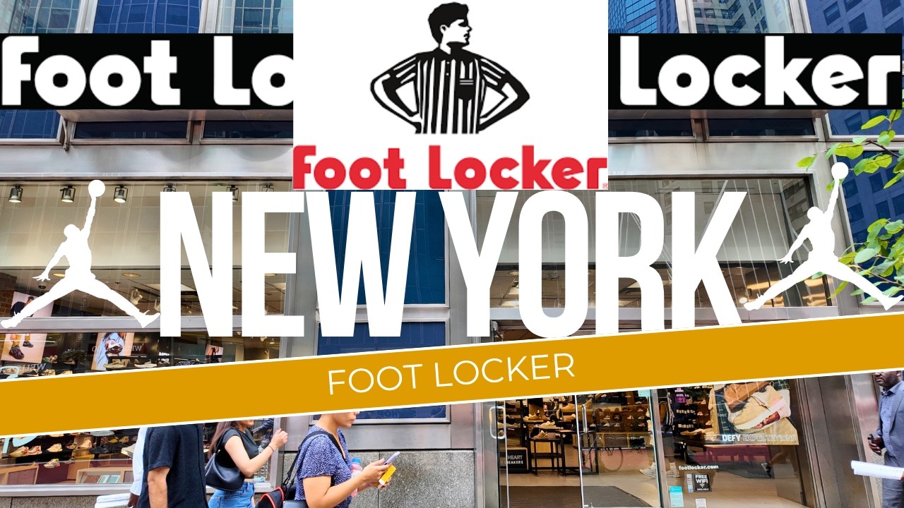 Inside FOOT LOCKER STORE New York City: 42nd Street - YouTube