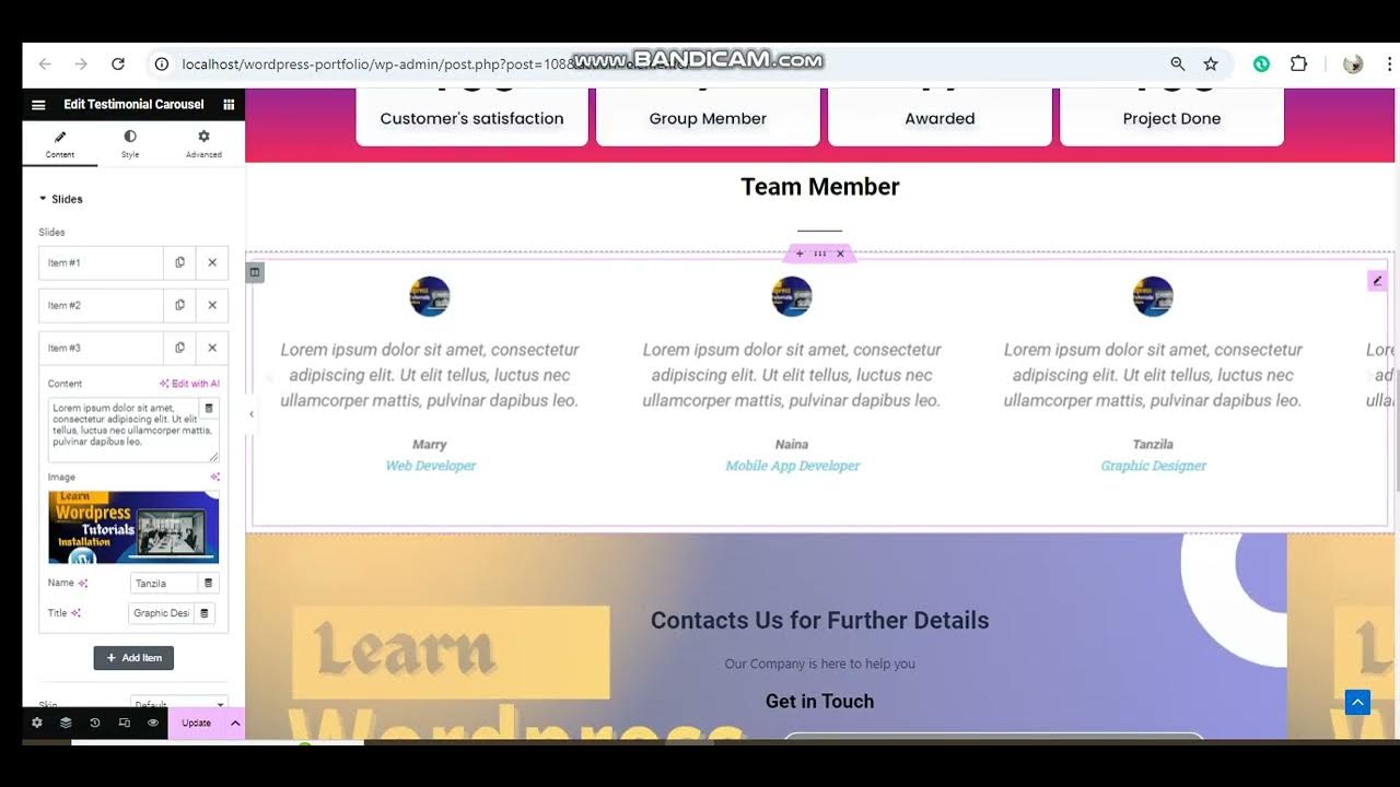 #part2 || Team Member Section || Wordpress || Elementer - YouTube