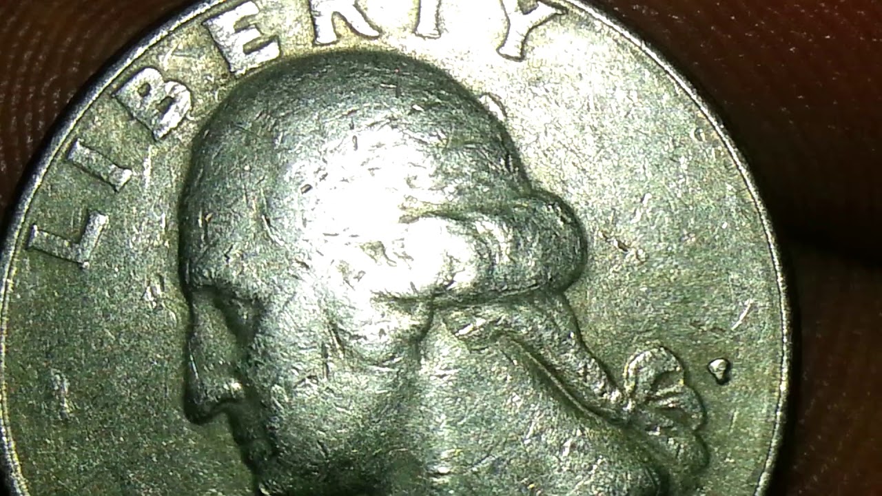 1983 P WASHINGTON QUARTER WITH STRANGE MARKINGS OBVERSE - YouTube