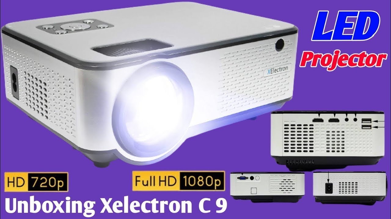 XElectron C9 Smart Android Real HD 720p LED Projector Unboxing | Best ...