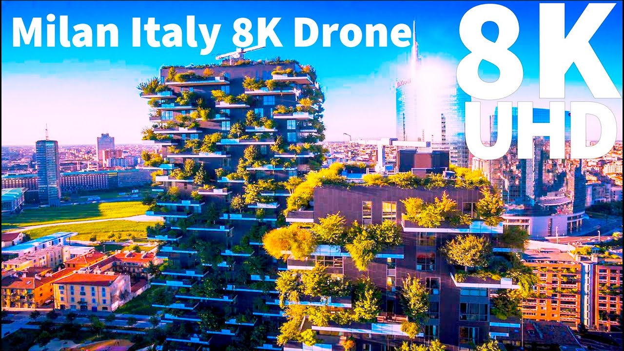 Milan in 8K | Milan Italy in 8k UHD Drone - YouTube