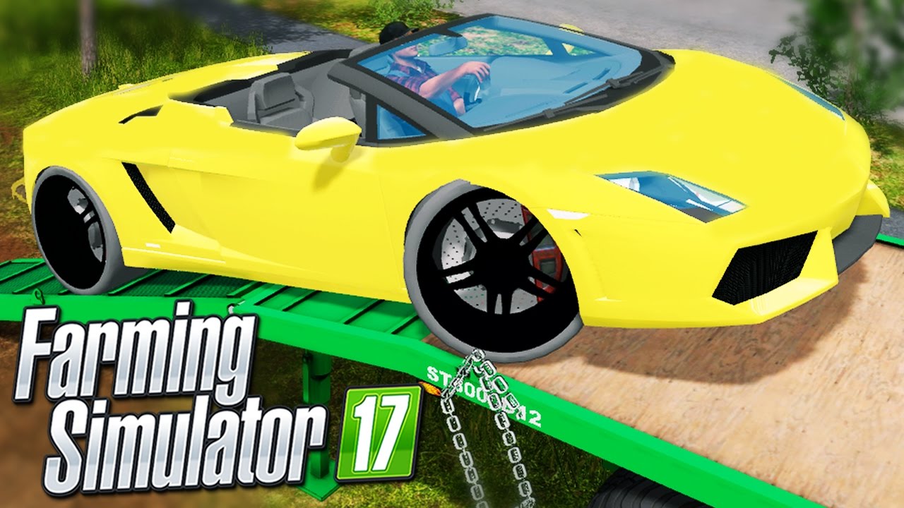 CARRO LAMBORGHINI NO Farming Simulator 2017 - YouTube