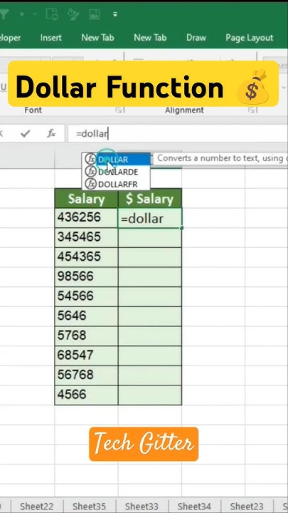 Excel DOLLAR Function Explained 💰 - YouTube