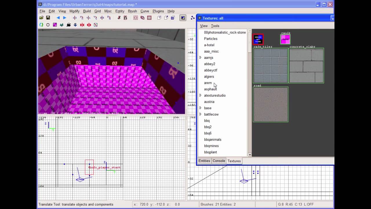 Partie 2 : Utilisation de GTKRadiant et première map - YouTube
