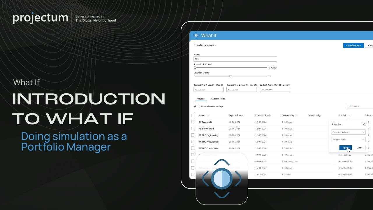 Short Tutorial on Portfolio Simulation with Projectum's What If Tool ...