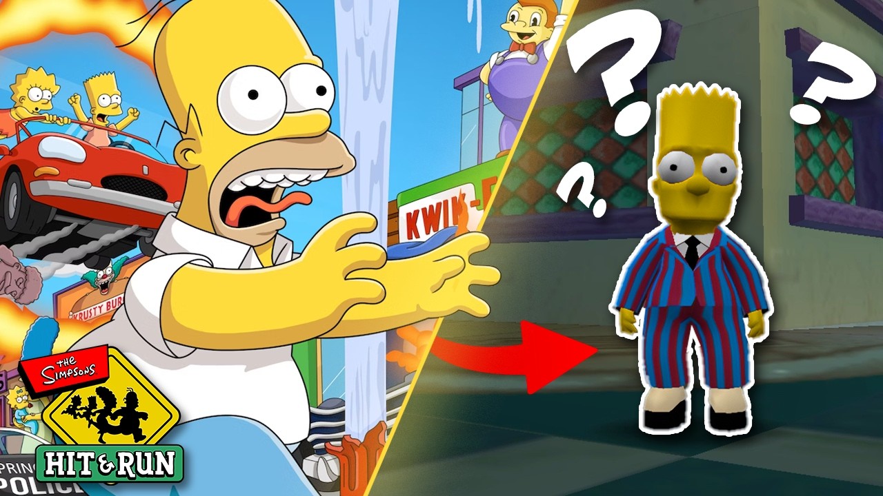 Revealing Secret Animations in Simpsons: Hit & Run | Tall Bart - YouTube