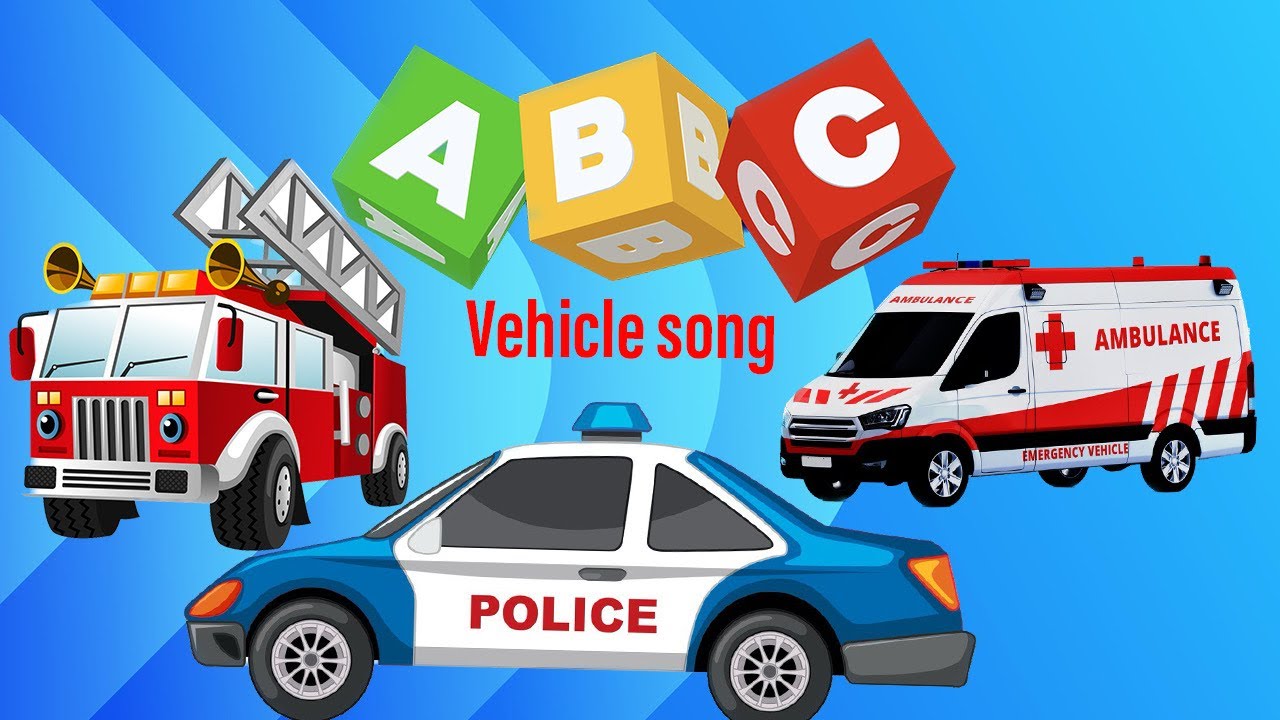 abcd song vehicle Nursery Rhymes - YouTube