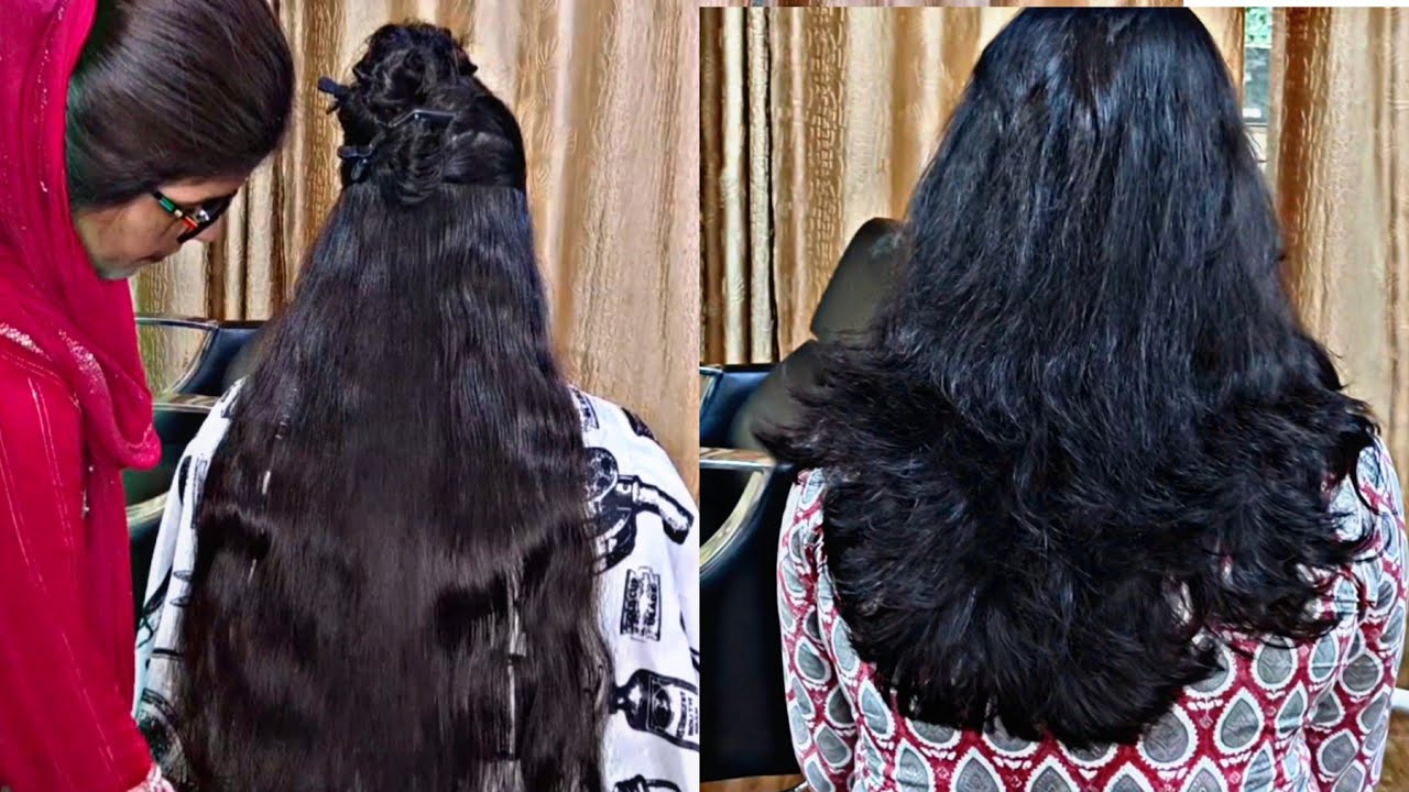 Long To Short Hair Cut | three Step Hair Cut Tutorials ️ ️😱😱 - YouTube