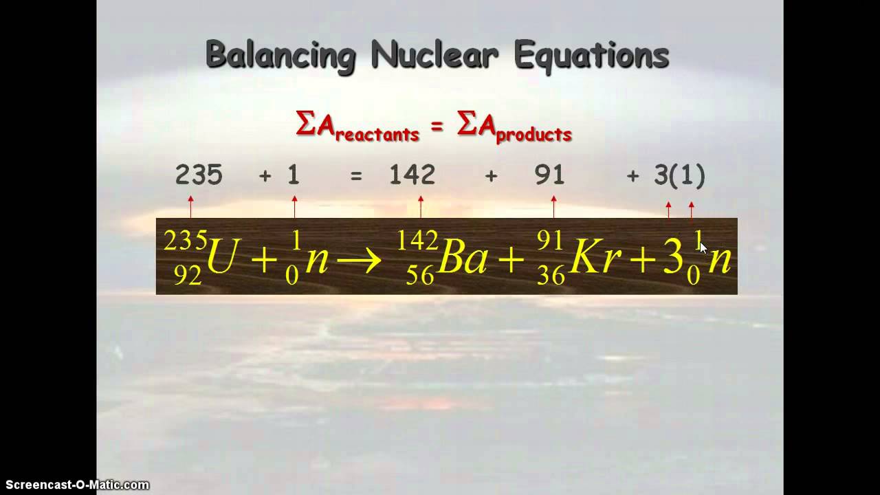 AP Chem transmutation equations podcast - YouTube