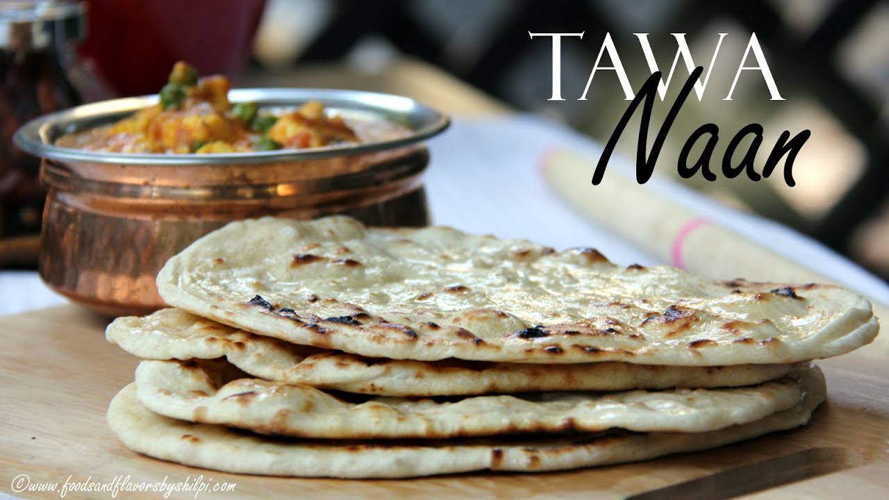 Naan Recipe with No oven and No yeast | How to make garlic/butter Naan ...