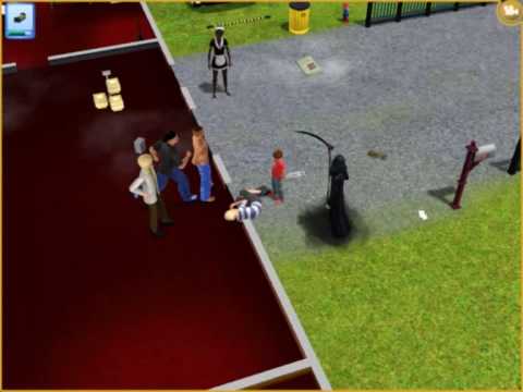 Sims 3 - grim reaper comes to take my sim - YouTube