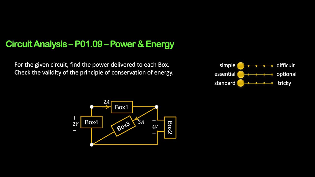 Circuit Analysis – P01.09 – Power & Energy - YouTube
