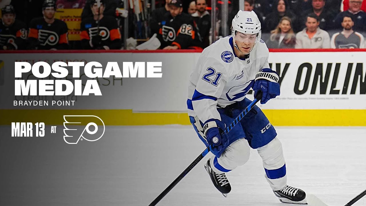Brayden Point | Postgame at Philadelphia | 3.13.25 - YouTube