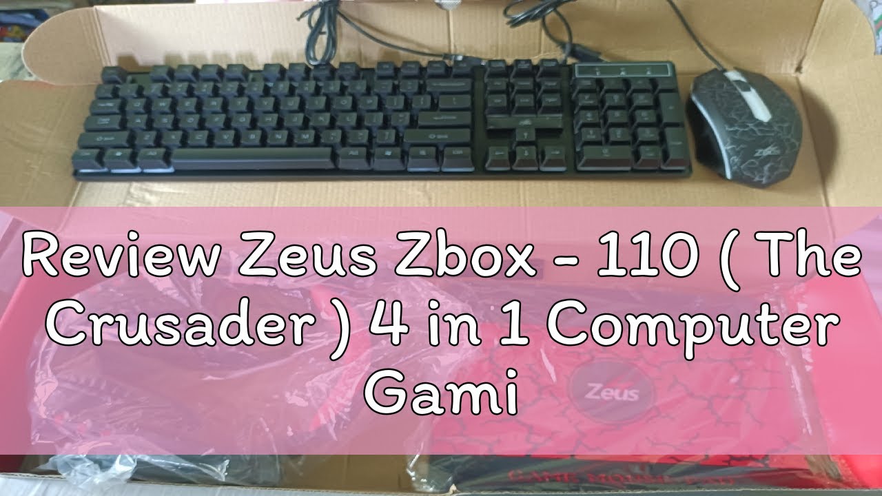 Review Zeus Zbox - 110 ( The Crusader ) 4 in 1 Computer Gaming Kit ...