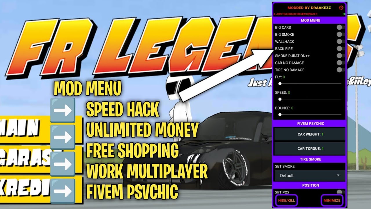 FR LEGENDS MOD MENU TERBARU || - YouTube