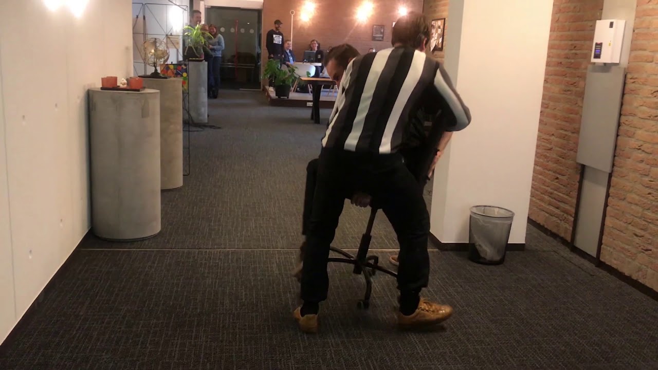 Office chair race... The tournament... - YouTube