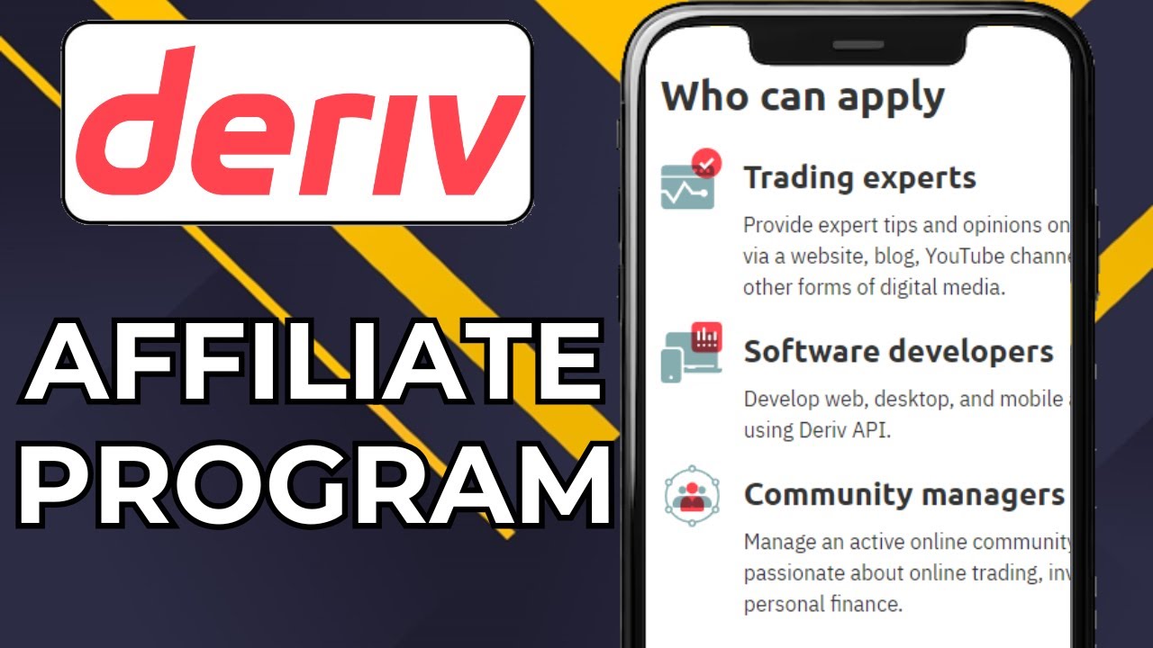 HOW TO SIGN UP FOR DERIV AFFILIATE PROGRAM (2024) - YouTube