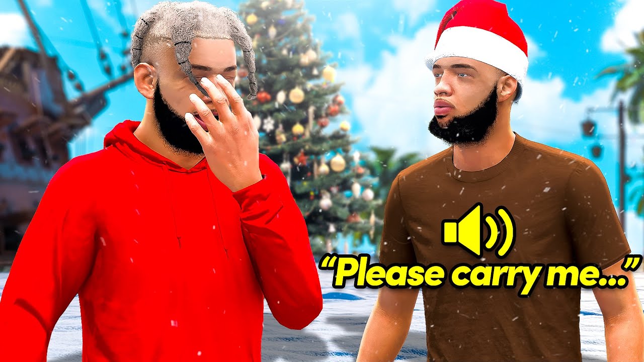 I Carried CHRISTMAS NOOBS To Their First NBA 2K Win... (NBA 2K25) - YouTube