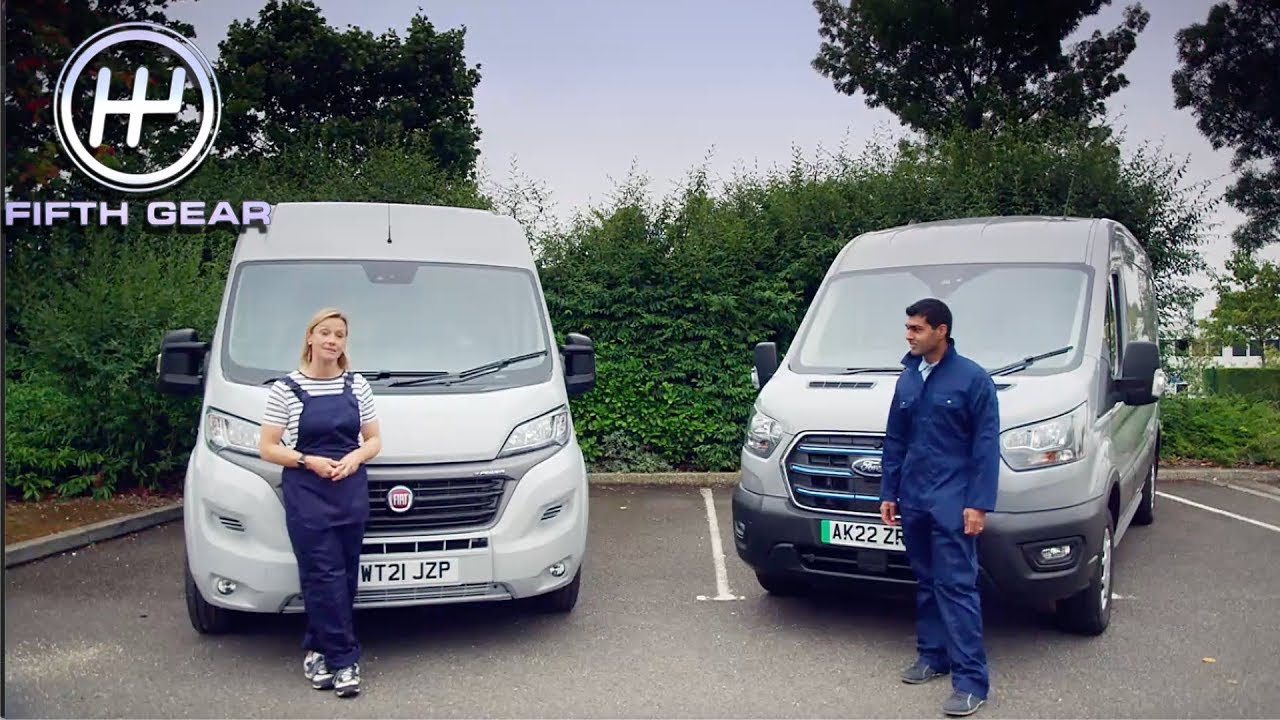 EV Van Challenge: Ford v Fiat PT1 First Impressions | Fifth Gear - YouTube