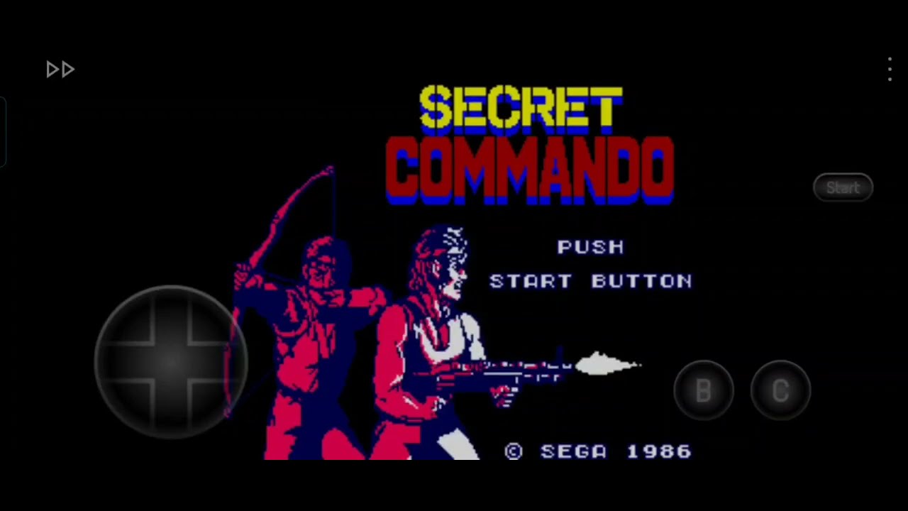 SECRET COMMANDO SEGA MASTER SYSTEM GAMEPLAY ON ANDROID - YouTube