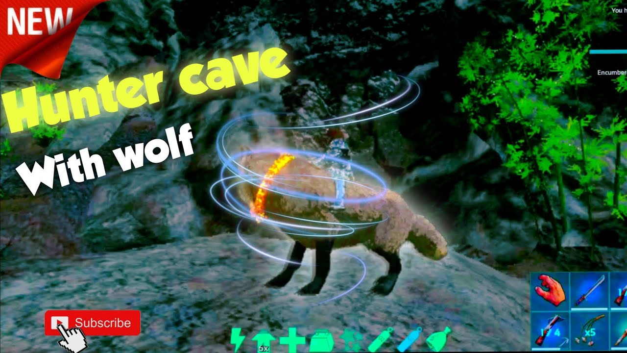 Ark Survival Evolved Mobile : The Hunter Cave 🐺 with wolf #arkmobile # ...
