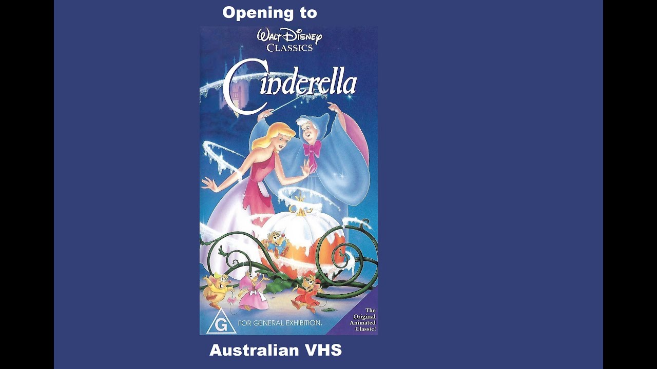 Opening To Cinderella 1993 Vhs