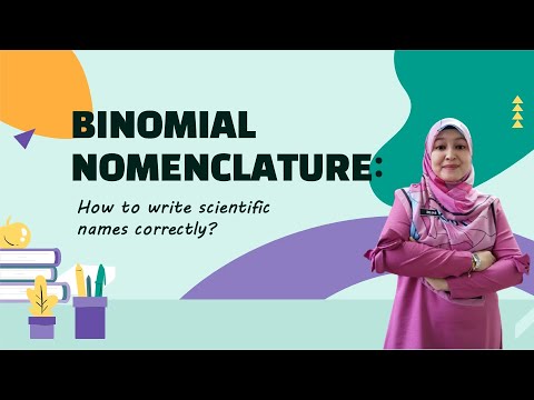 Binomial Nomenclature: How to write scientific name correctly? - YouTube