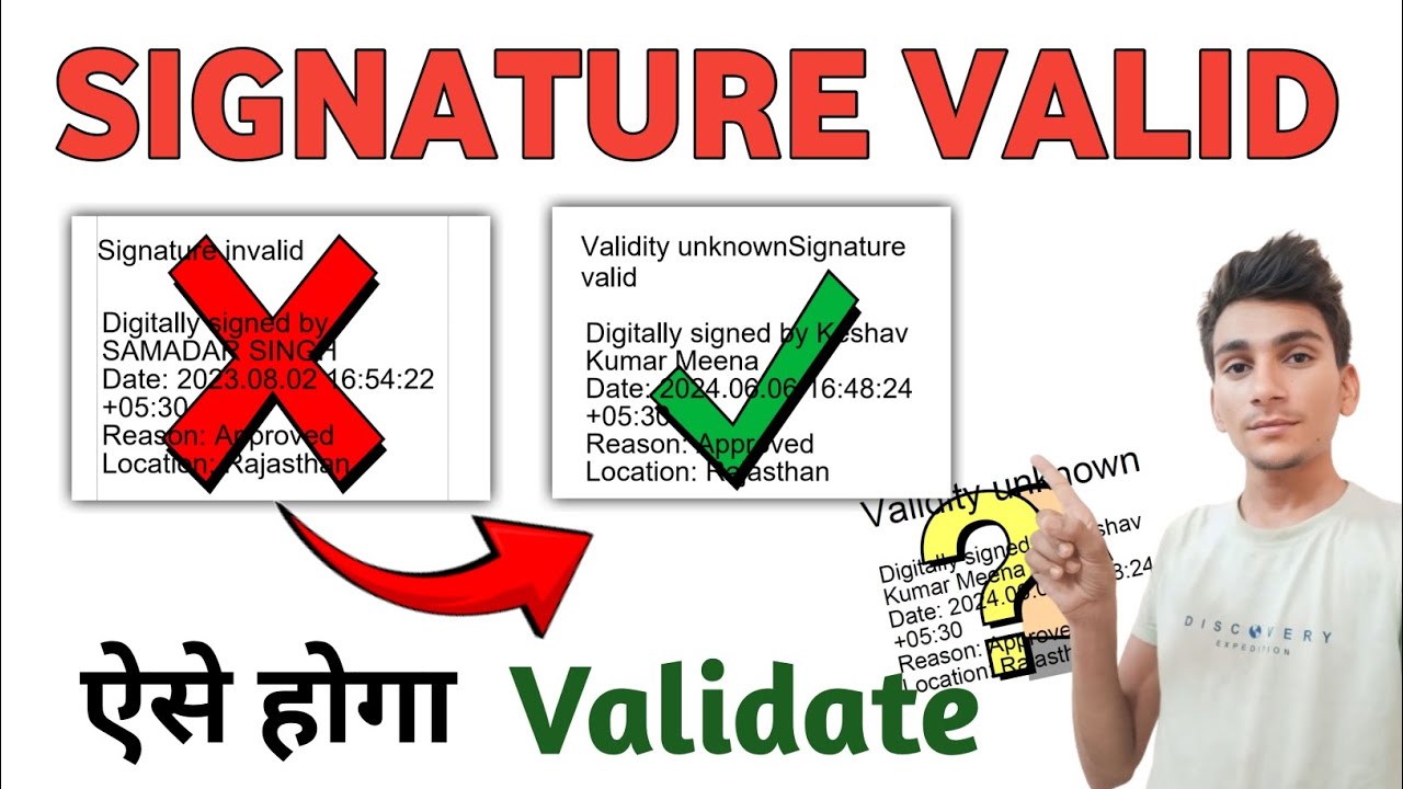 Digital Signature Verify Kaise Kare How To Validate Digital Signature