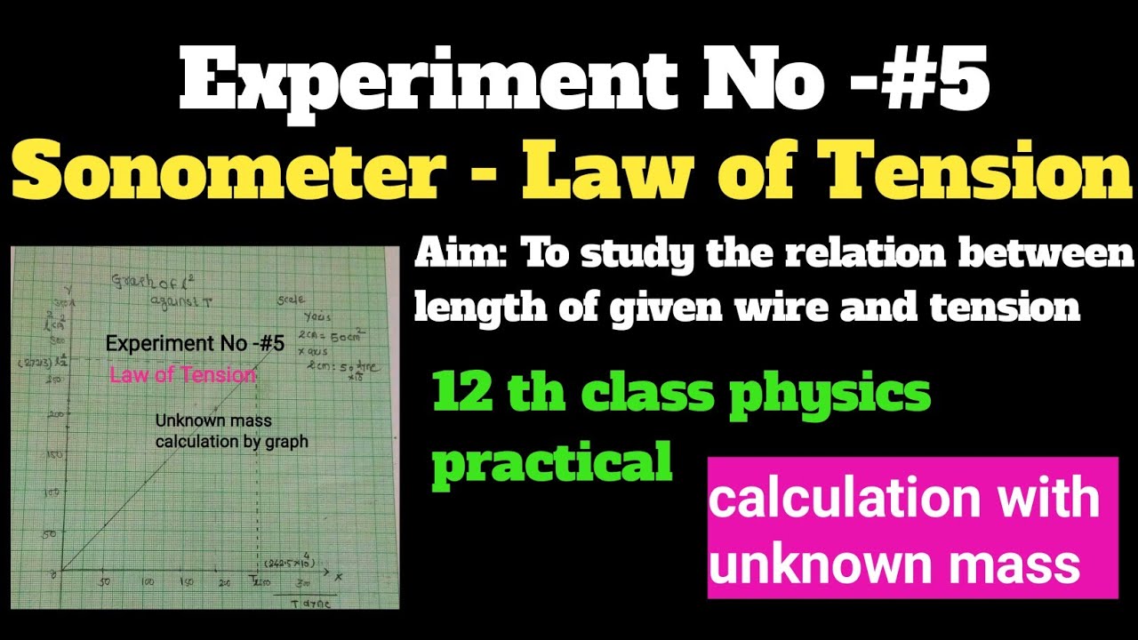 sonometer experiment class 12|sonometer Physics practical|law of ...