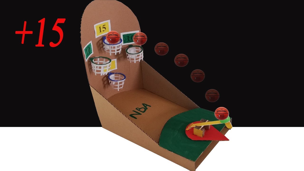 How to make NBA Basketball Board Games from Cardboard - Very Simple ...