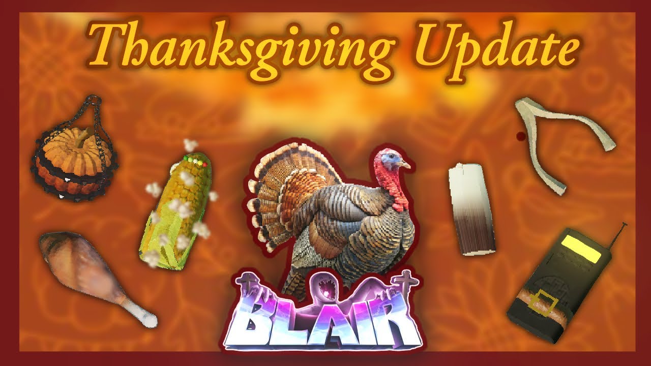 TURKEY GHOST? - New Thanksgiving Skins/Update - Blair (ROBLOX) - YouTube
