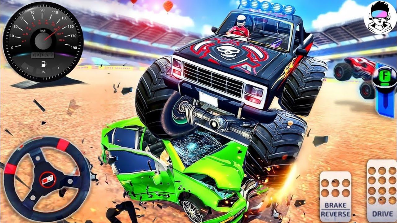 Extreme Demolition Derby Arena Battle - Monster Truck Derby Crash ...
