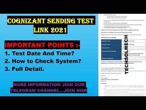 ⏩ Cognizant Sending Test link 🔥|| Date & Time || Pattern👍 || Full ...