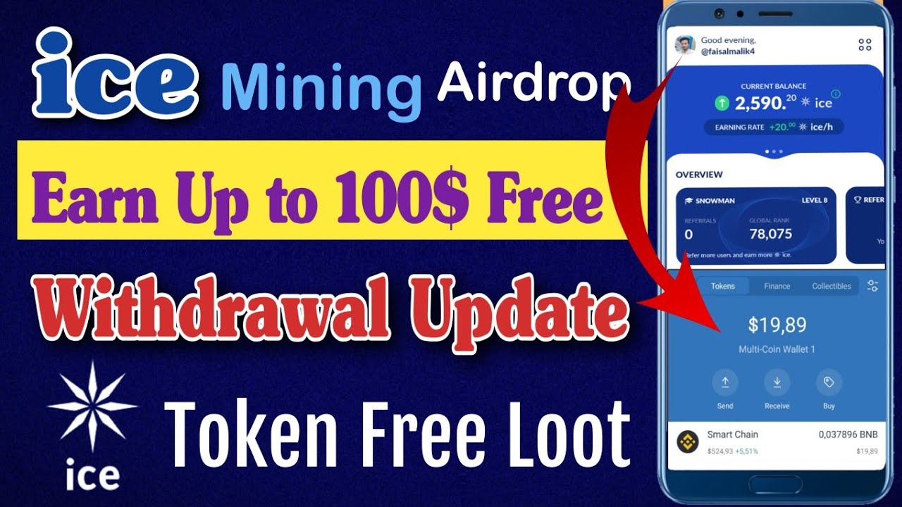 ice Mining App | Earn Up to 100$ Free | ice Mining app Real or fake ...