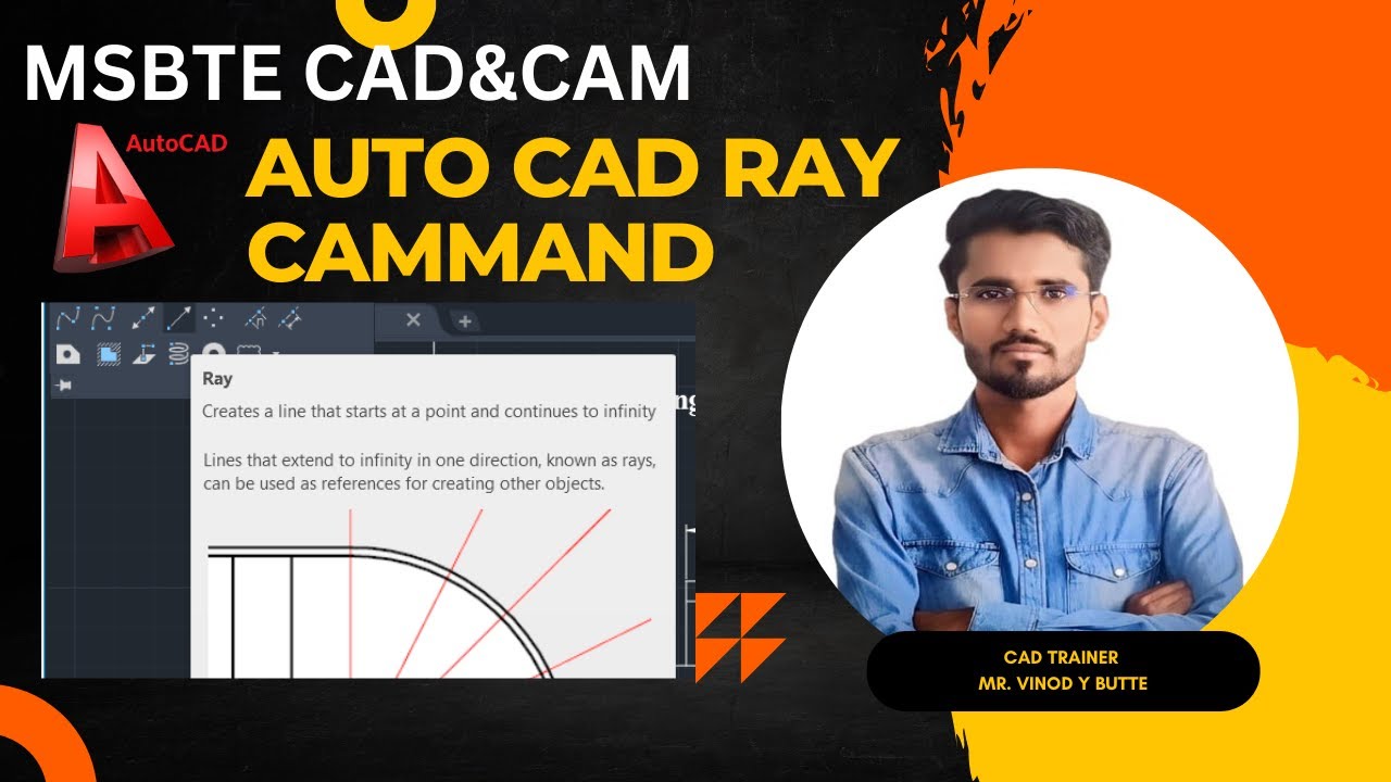 Ray command in auto CAD - YouTube