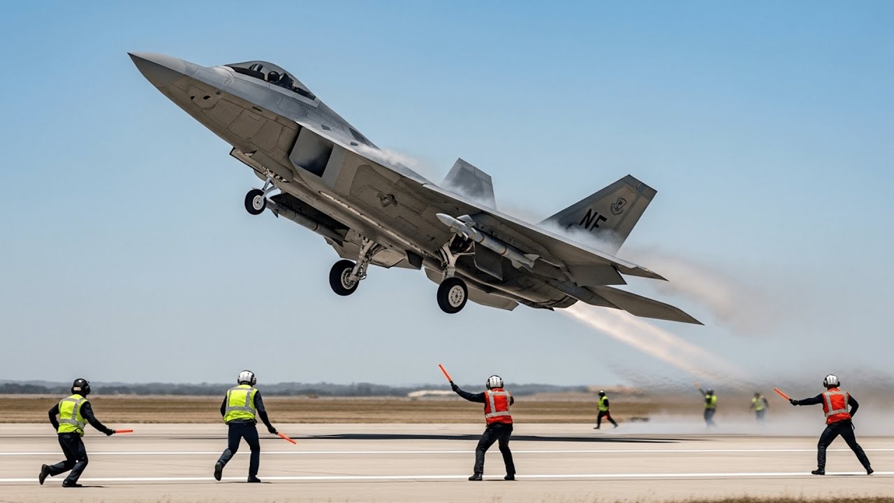 The Insane Action | Deadliest U.S. Fighter Jet Performs Emergency Full ...