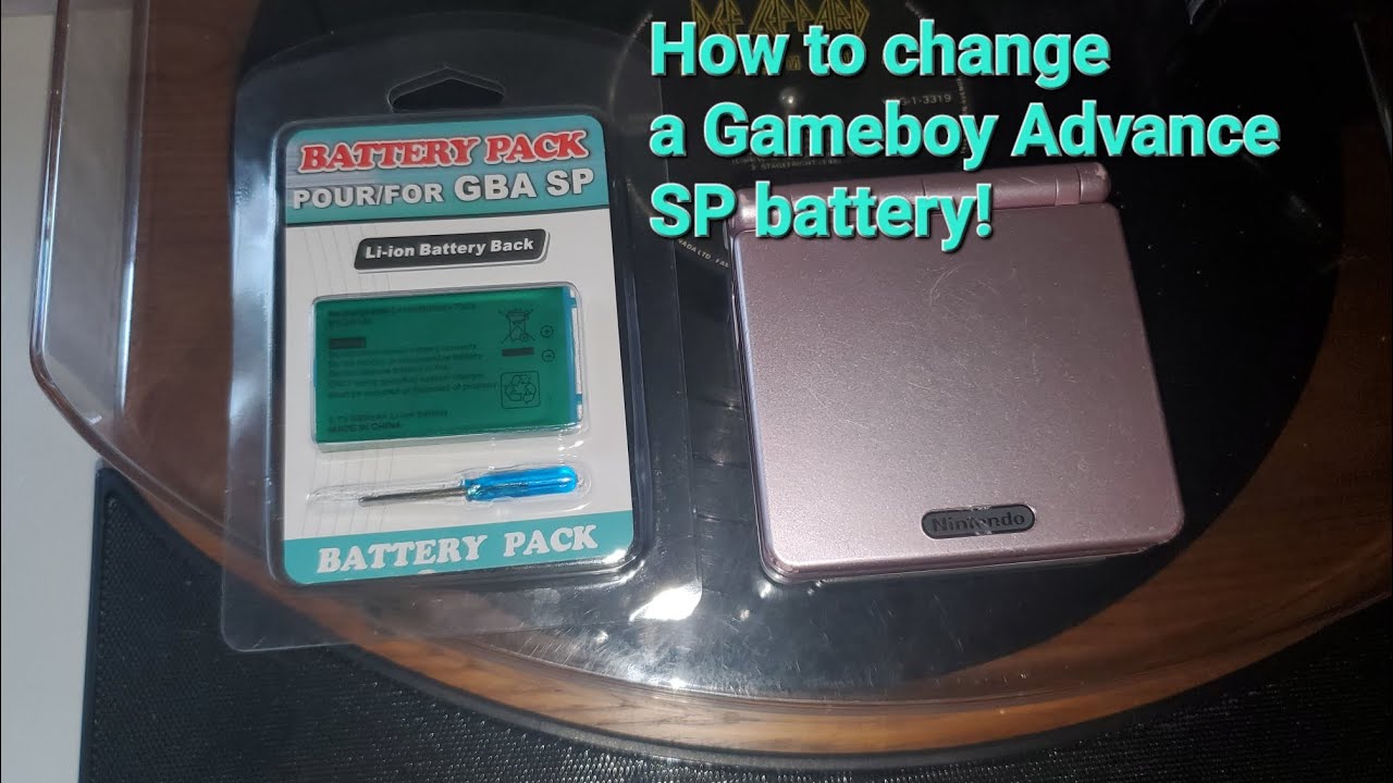 How to change a Gameboy Advance SP Battery - YouTube