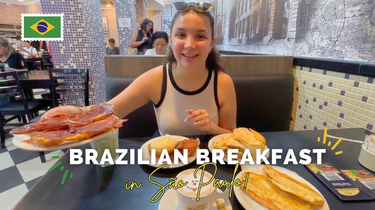 Brazilian Breakfast in a PADARIA in the heart of SÃO PAULO 🇧🇷 - YouTube