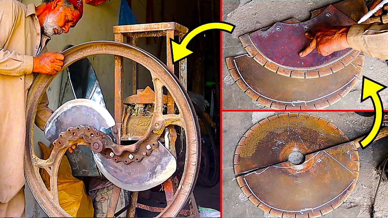 Fodder Cutter Blades Making From an Old Concrete Cutter Disk with ...