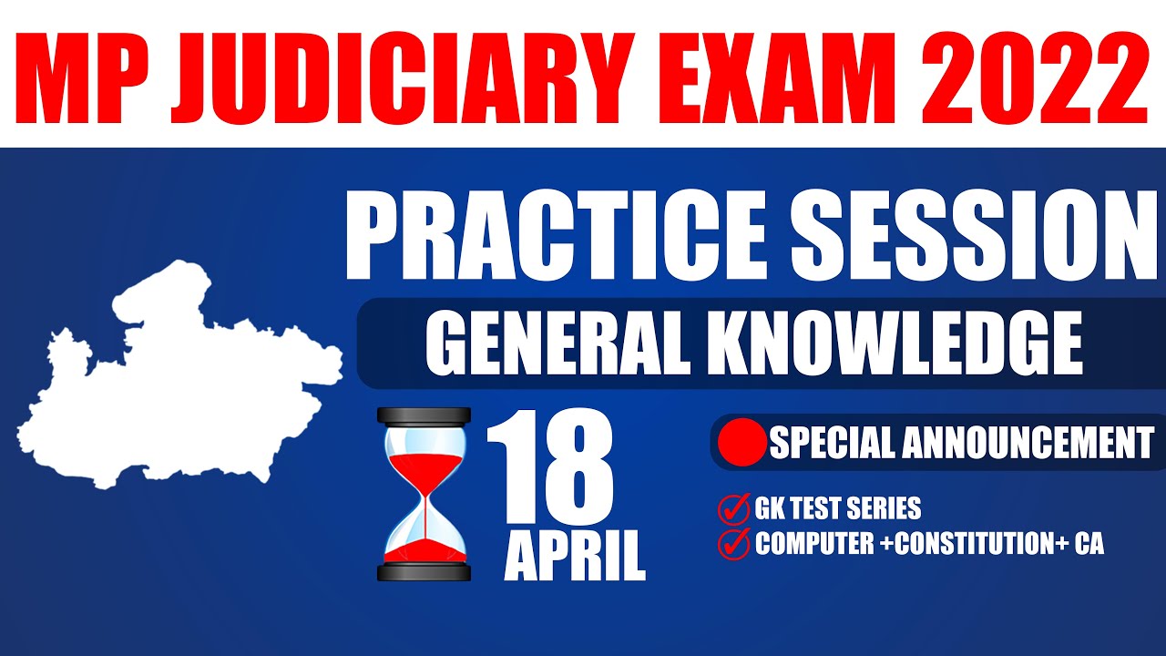 MP Judiciary GK Practice Session | Madhya Pradesh Civil Judge Exam - YouTube