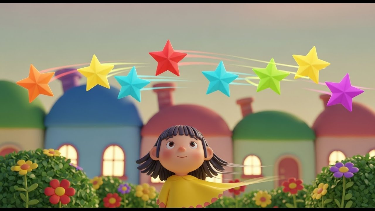 Counting Stars Above the Hills | Nursery Rhyme Song for Kids - YouTube