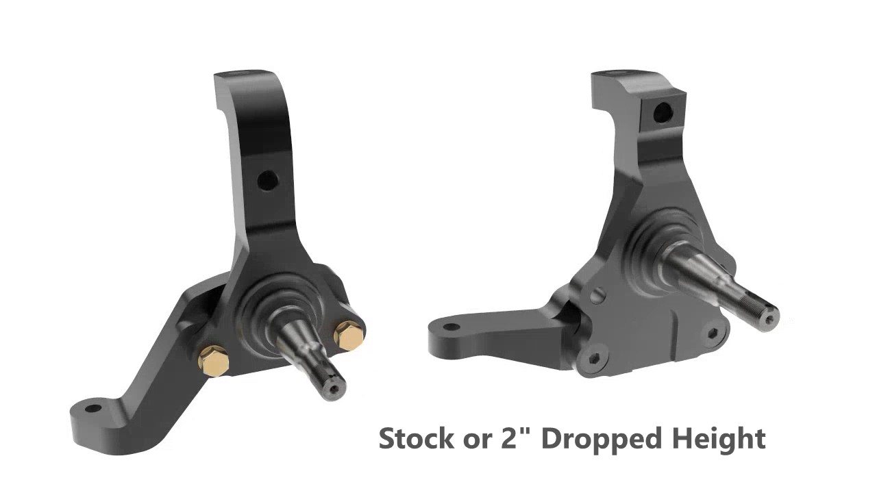 Improved Geometry Billet A F and X Body Spindles - YouTube