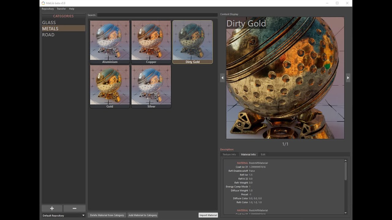 MatLib Maya Material Library - YouTube