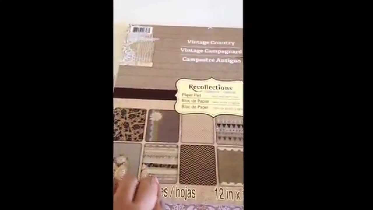 Frame I made using vintage country recollections paper - YouTube