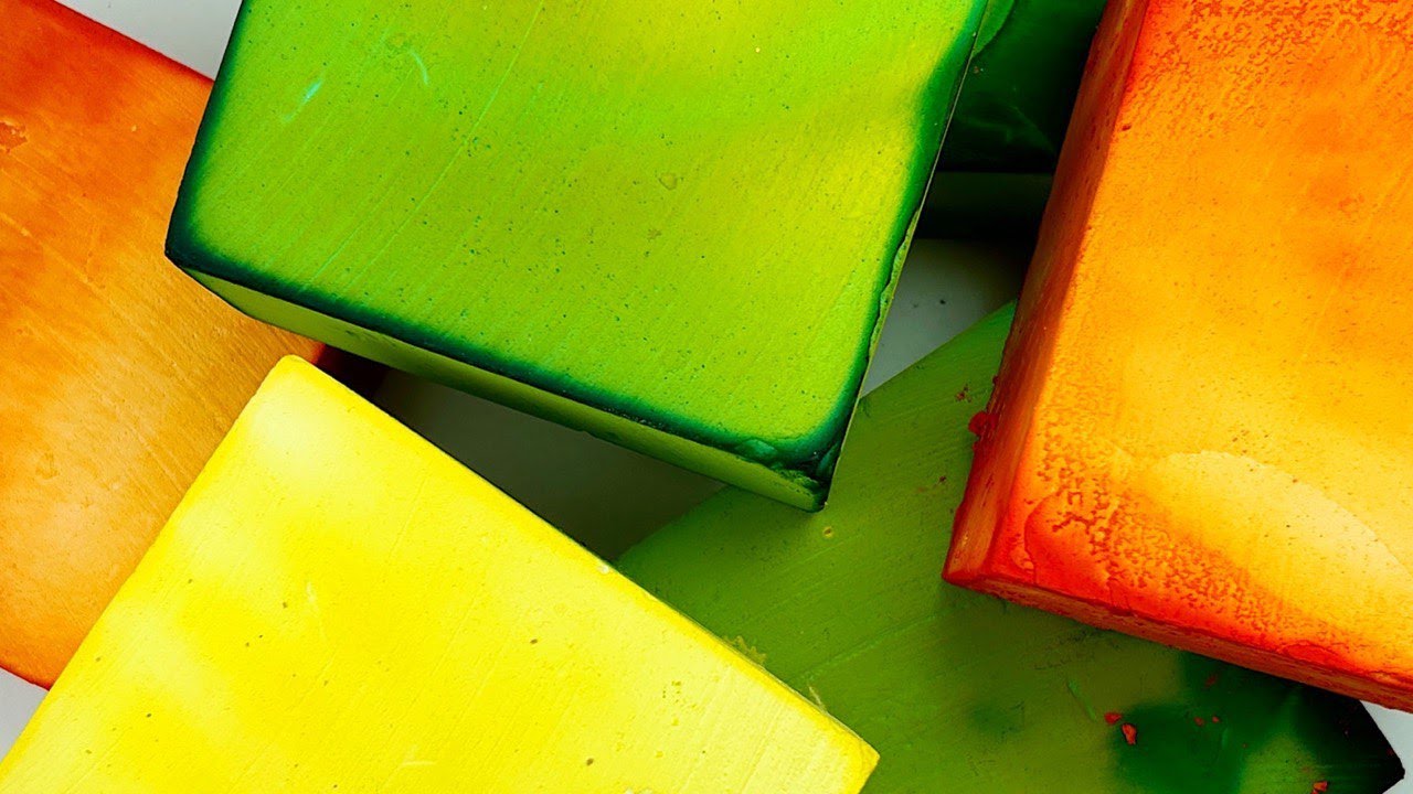 GYM CHALK★Colored chalk★Crispy powder★Oddly satisfying video★ - YouTube