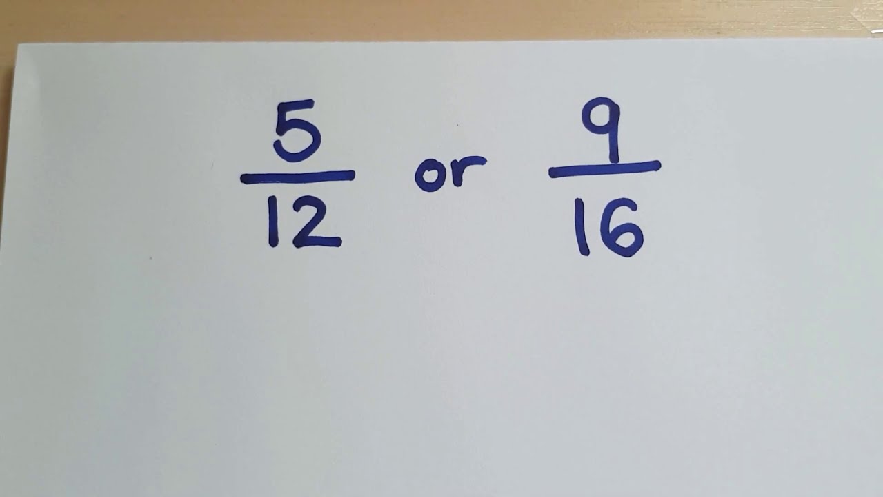 COMPARING TO HALF - Comparing Fractions (Example 2) - YouTube